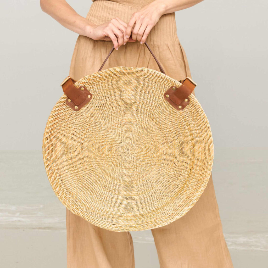 Straw Travel Hat Box – Freya