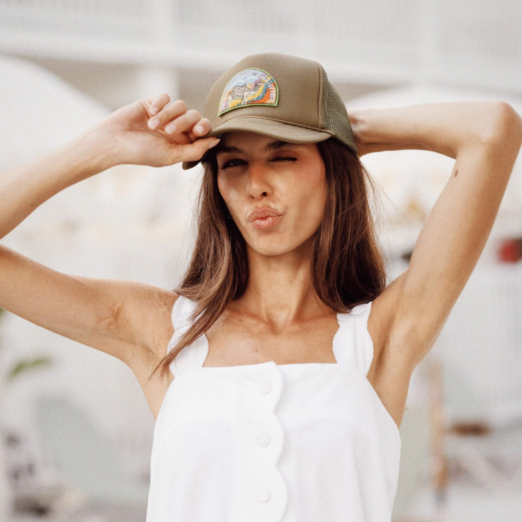Not All Those Who Wander Trucker Hat – Freya